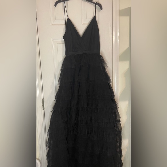 Windsor | Dresses | Windsor Black Tiered Prom Dress | Poshmark
